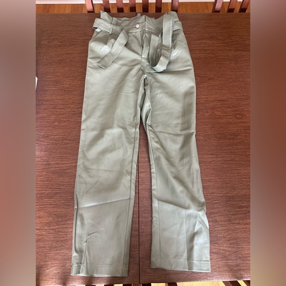 Gilli | Pants & Jumpsuits | Gilli Olive Faux Leather Pants | Poshmark